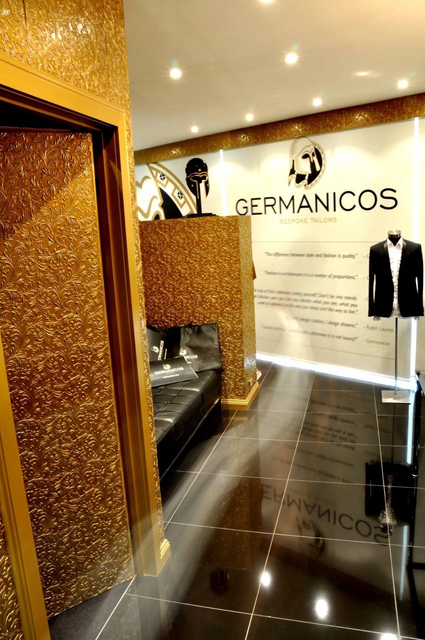 Germanicos Perth Be The Boss In A Powerful Bespoke Navy Chalk Striped